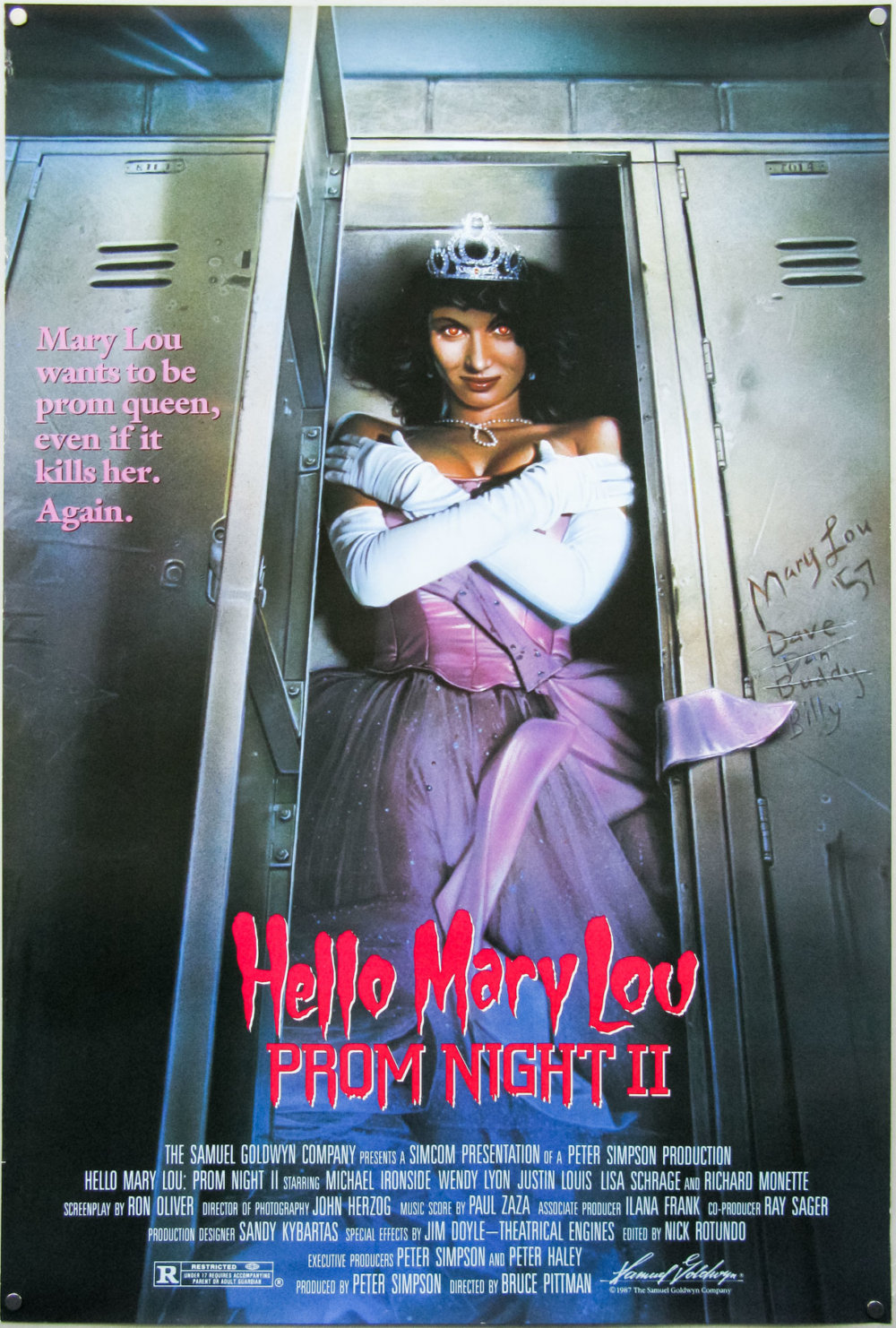 Hello Mary Lou: Prom Night II / one sheet / USA