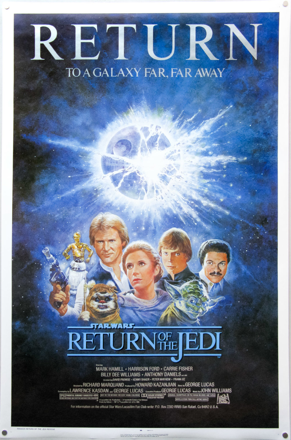 Return Of The Jedi / one sheet / 1985 re-release / USA