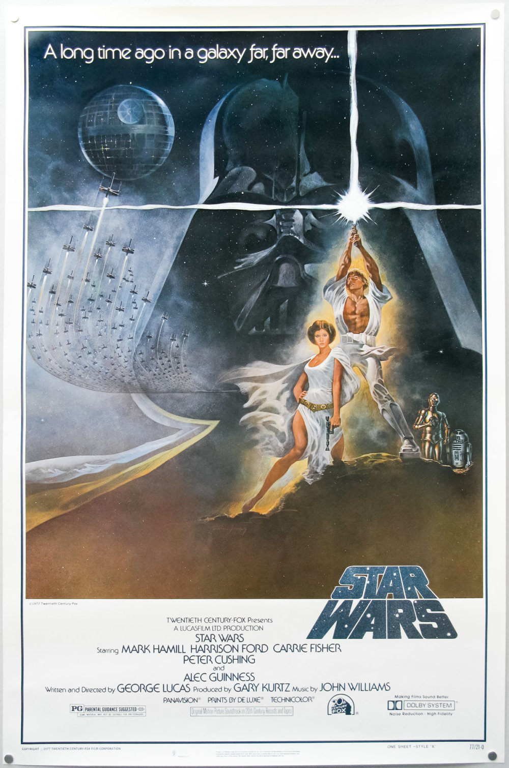 Star Wars / one sheet / style A / first printing / USA