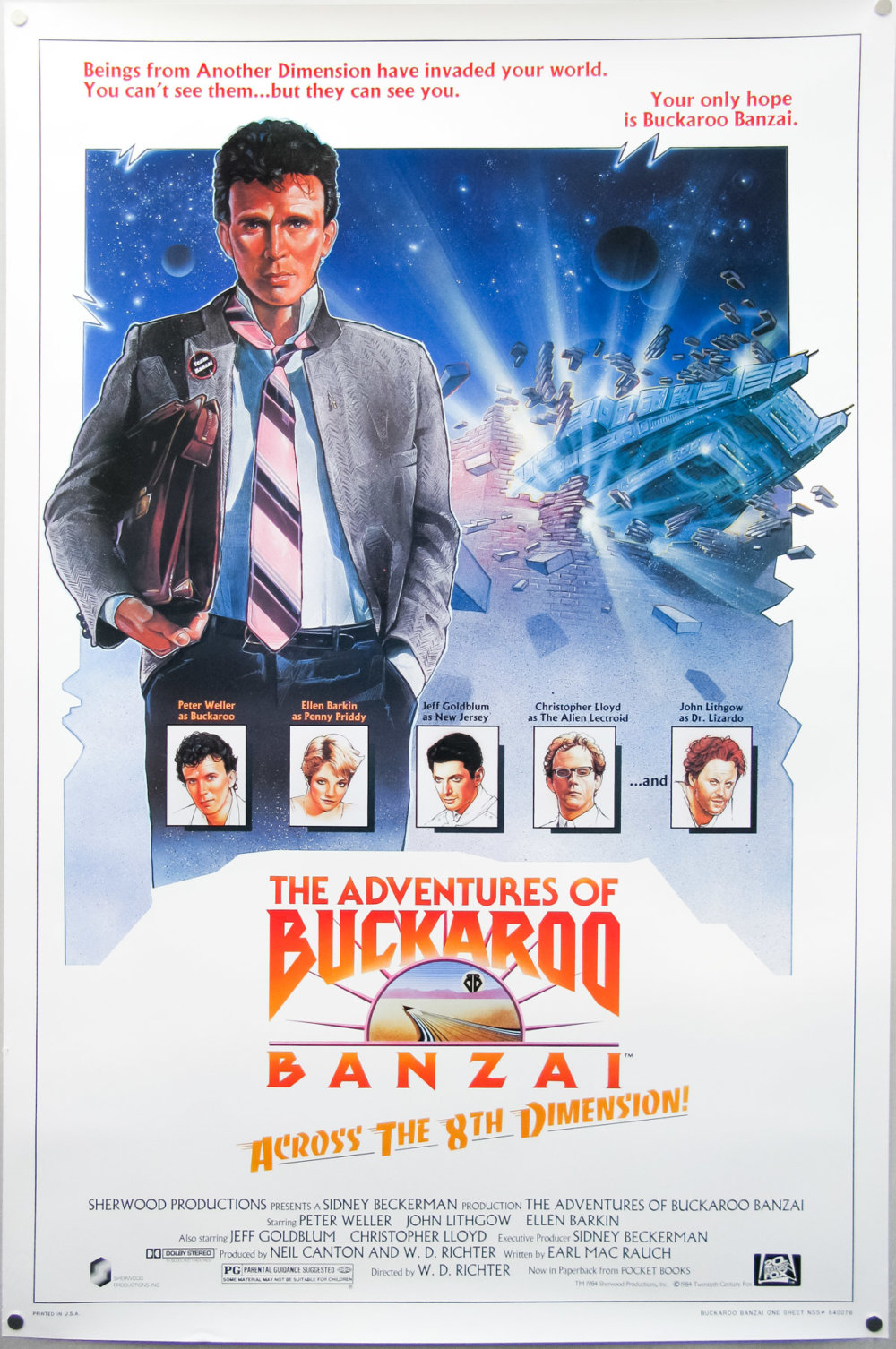 The Adventures of Buckaroo Banzai Across the 8th Dimension / one sheet ...