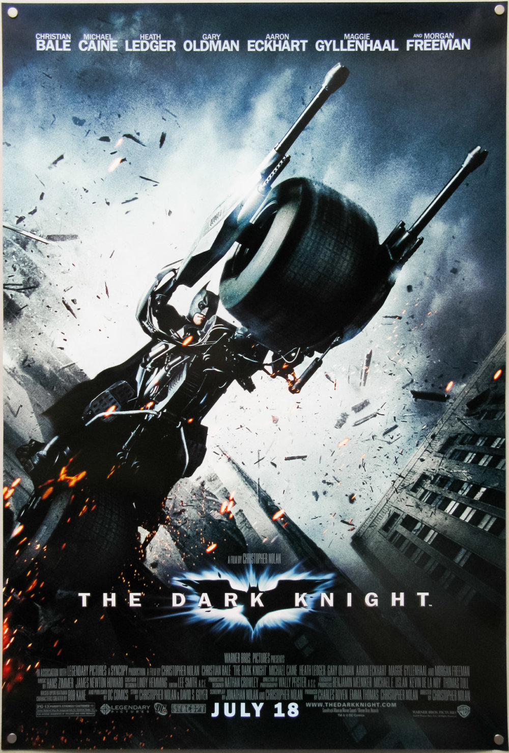 The Dark Knight / one sheet / advance / Bat Bike style / USA