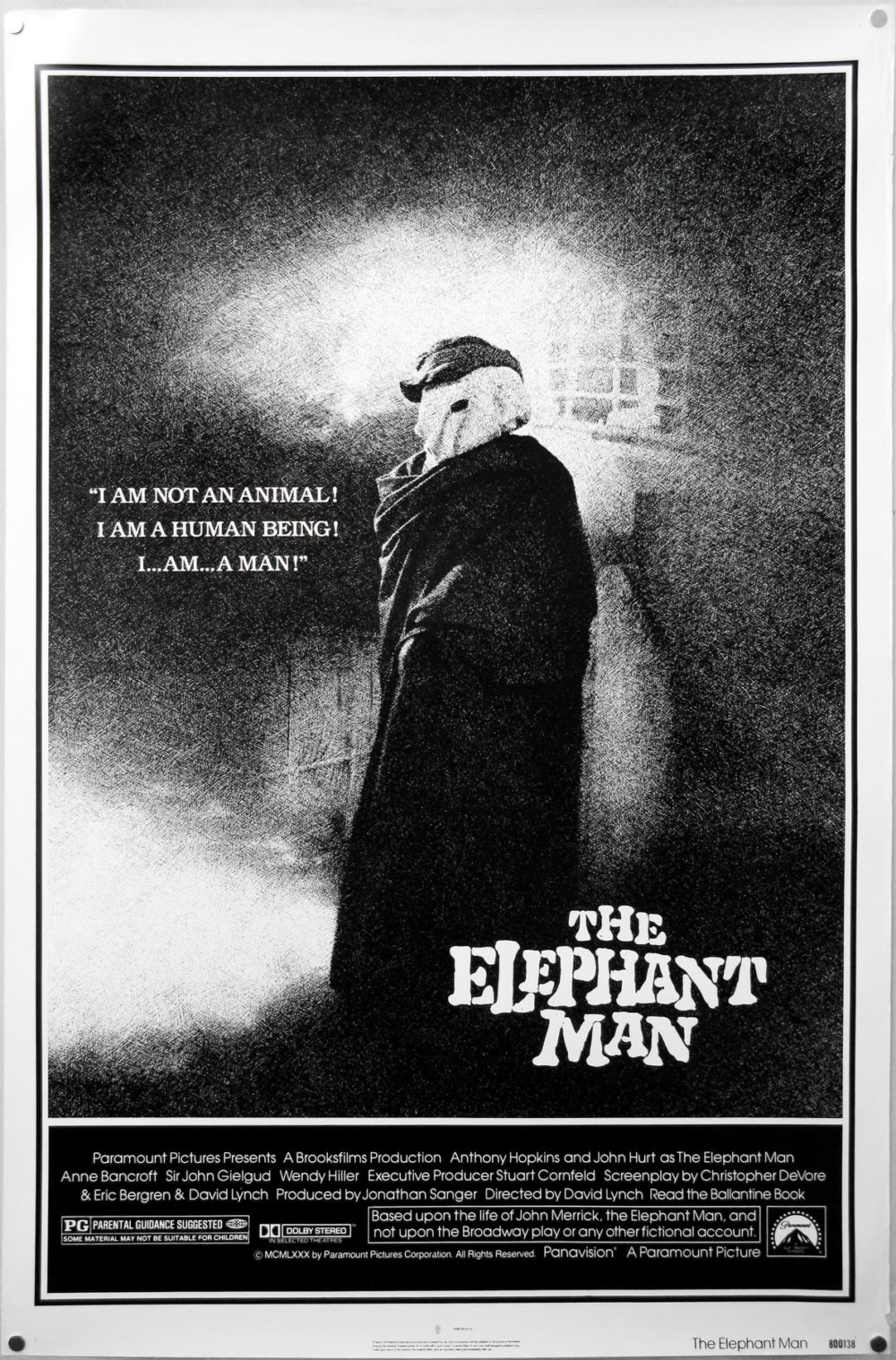 The Elephant Man / one sheet / USA