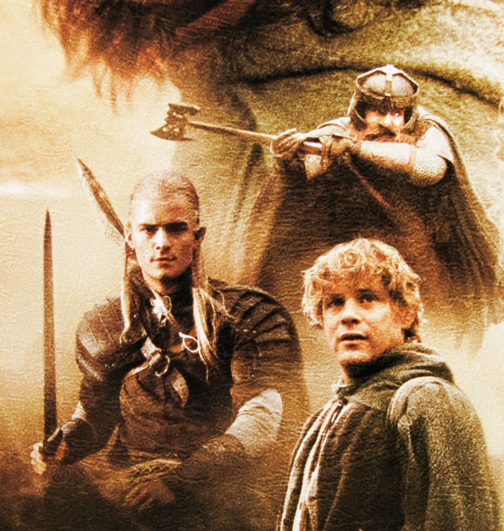 The Lord Of The Rings: The Two Towers / one sheet / montage style / USA