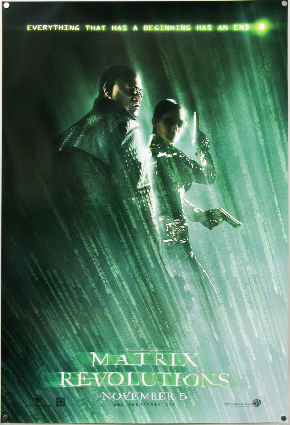 The Matrix Revolutions / one sheet / teaser / Morpheus and Trinity ...