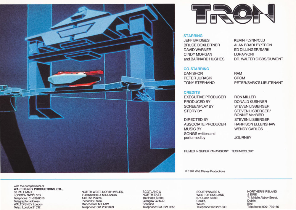 Tron / campaign book and synopsis / UK