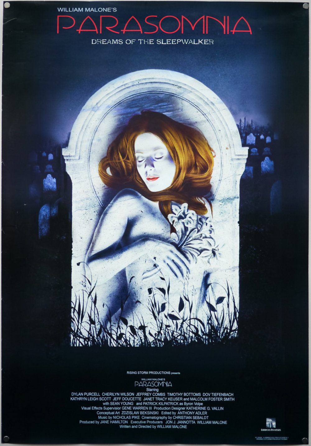 Parasomnia / one sheet / pre-release style / USA